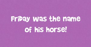 A Cowboy Rode into Town On A Friday, Stayed For Three Days & Rode Our ...