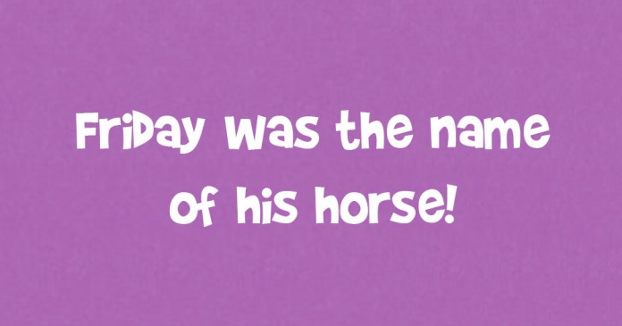 A Cowboy Rode into Town On A Friday, Stayed For Three Days & Rode Our ...