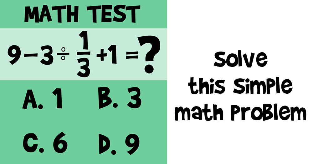 Solve This Math Problem 4 DoYouRemember 