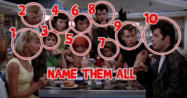 Name All 10 Main Characters from Grease | DoYouRemember?