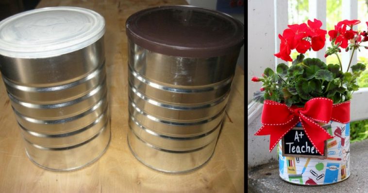 Start Saving Your Old Coffee Containers - Here Are 14 Ways To Reuse ...