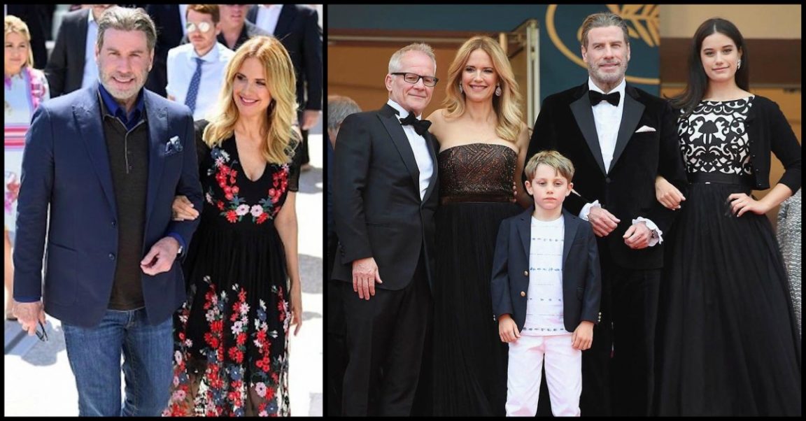John Travolta Hits The Red Carpet In Cannes Accompanied By His Wife And ...