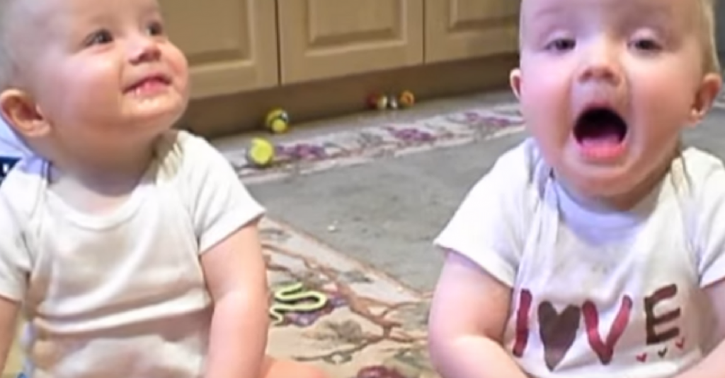 Check Out This Adorable Video Of Twin Babies Mimicking Their Dad's Sneeze