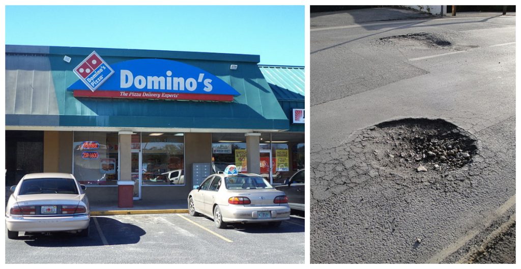 Domino's Pizza Helping Repair Potholes Across The Country