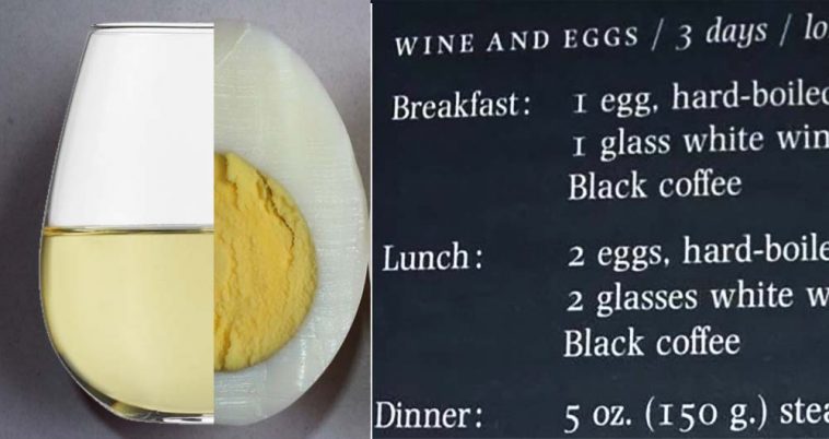 A Bizarre ‘Wine And Egg’ Diet Came Out Of The 1970s And It Should Stay ...