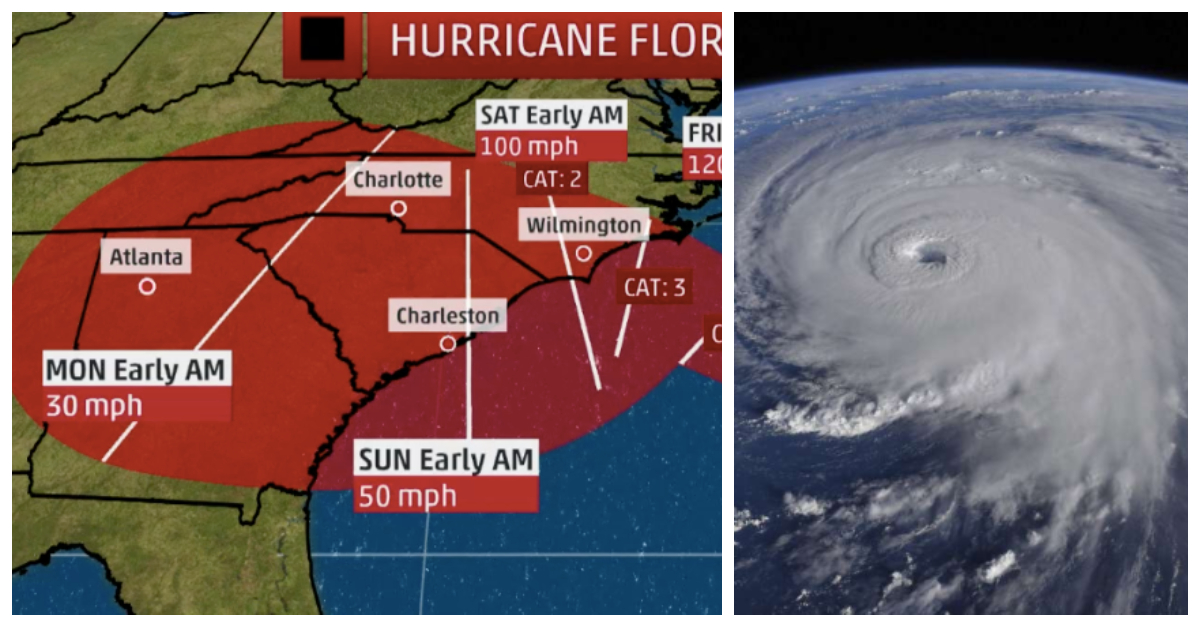 Category 3 Hurricane Florence To Cause Catastrophic Flooding And Hammer ...
