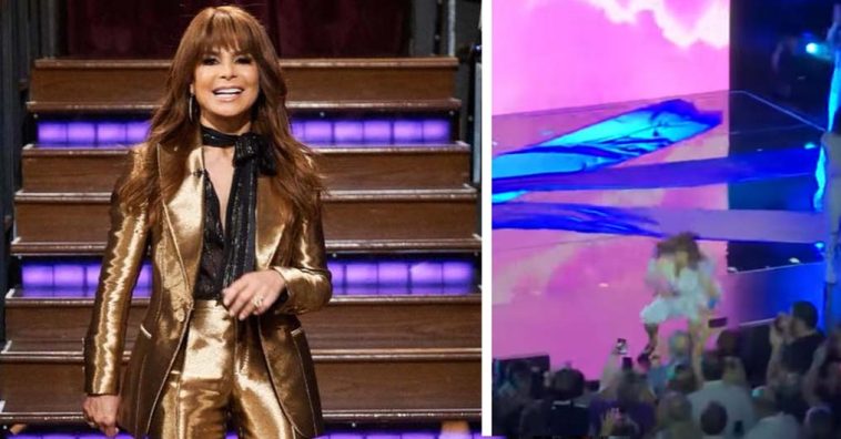 Paula Abdul Falls Off Stage During Latest Concert On Tour