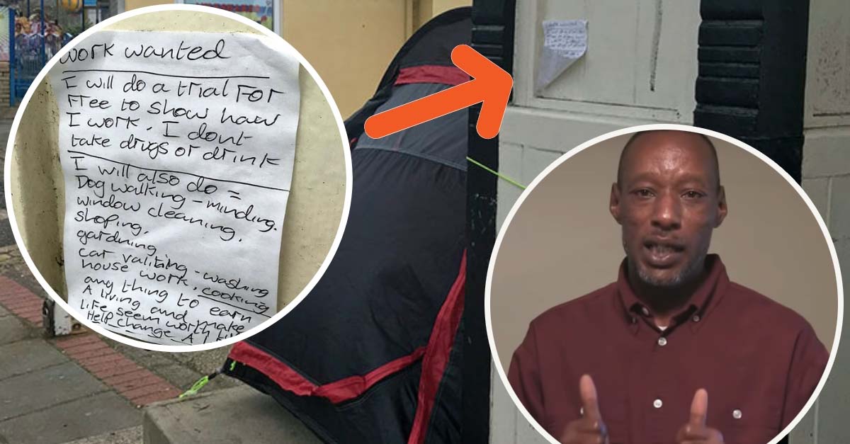 Homeless Man Says He'll Work For Free, 16-Year-Old Finds Him A Real Job ...