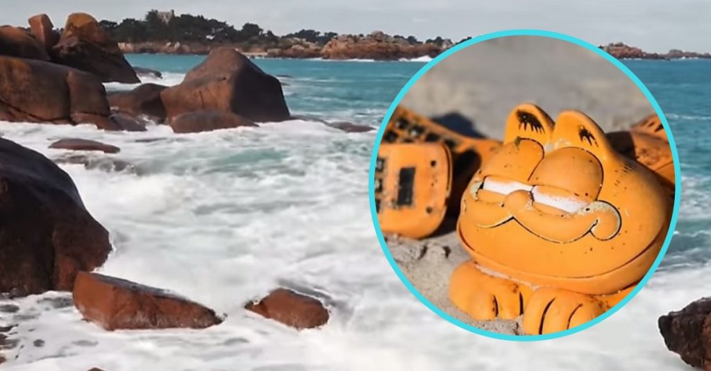 Garfield Telephones Have Been Washing Up On Beaches For Years