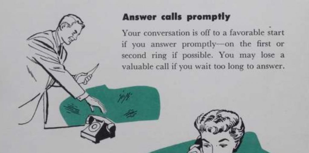 Check Out This Guide To Proper Phone Etiquette From The '50s