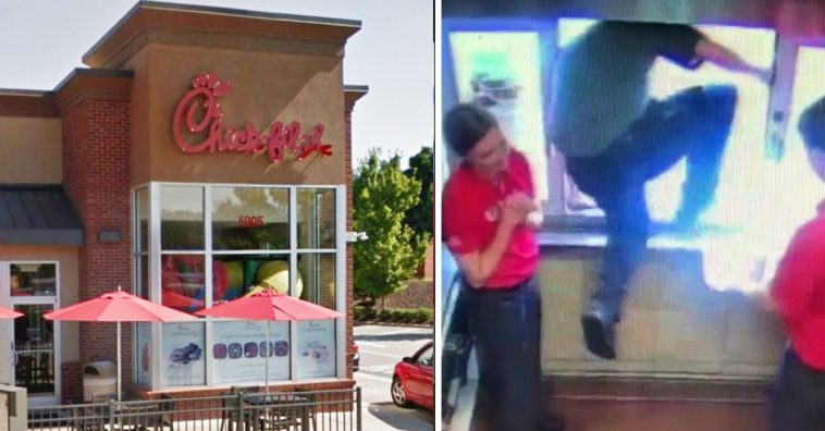 Chick-Fil-A Worker Jumps Through Window To Save Choking Child
