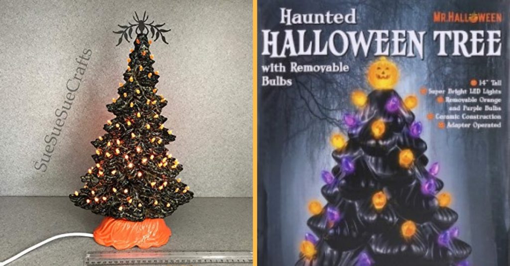 Decorate Your Home With Ceramic Halloween Trees This Fall