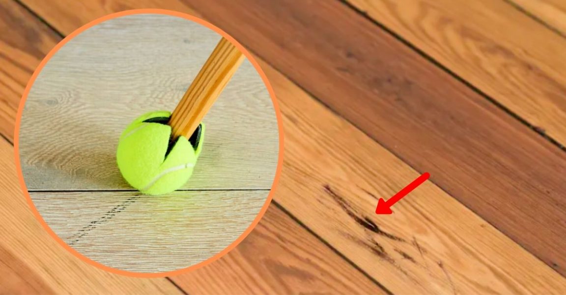 How To Pair A Tennis Ball With Your Broom For A Useful Cleaning Tool