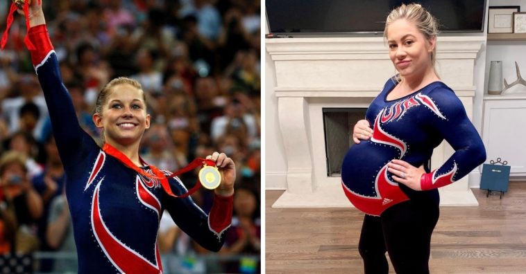 Shawn Johnson Wears Olympics Leotard From 2008 At 9 Months Pregnant