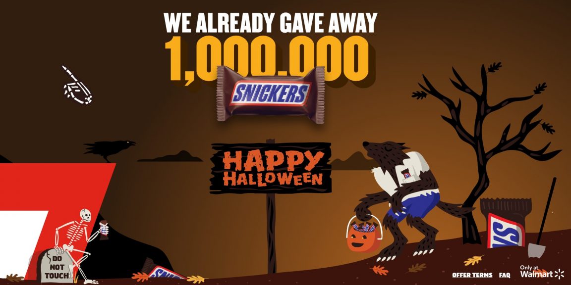 Snickers Gave Away One Million Candy Bars For Halloween