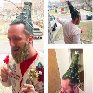 The Iconic 'Christmas Tree Hair' Is Back This Holiday Season