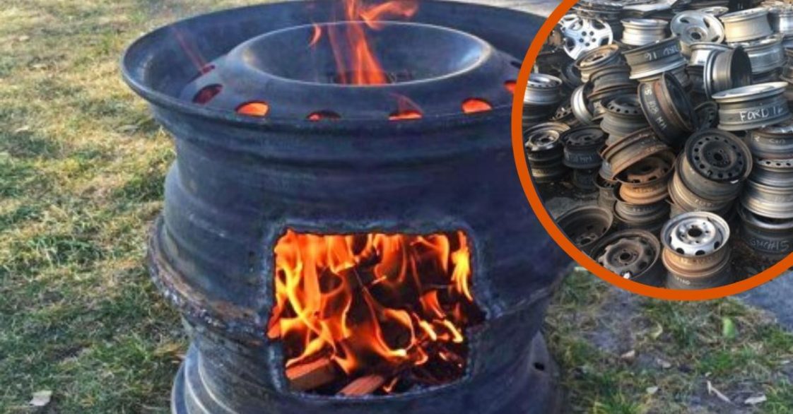 Convert Your Old Tire Rims Into The Perfect Unique Fire Pit