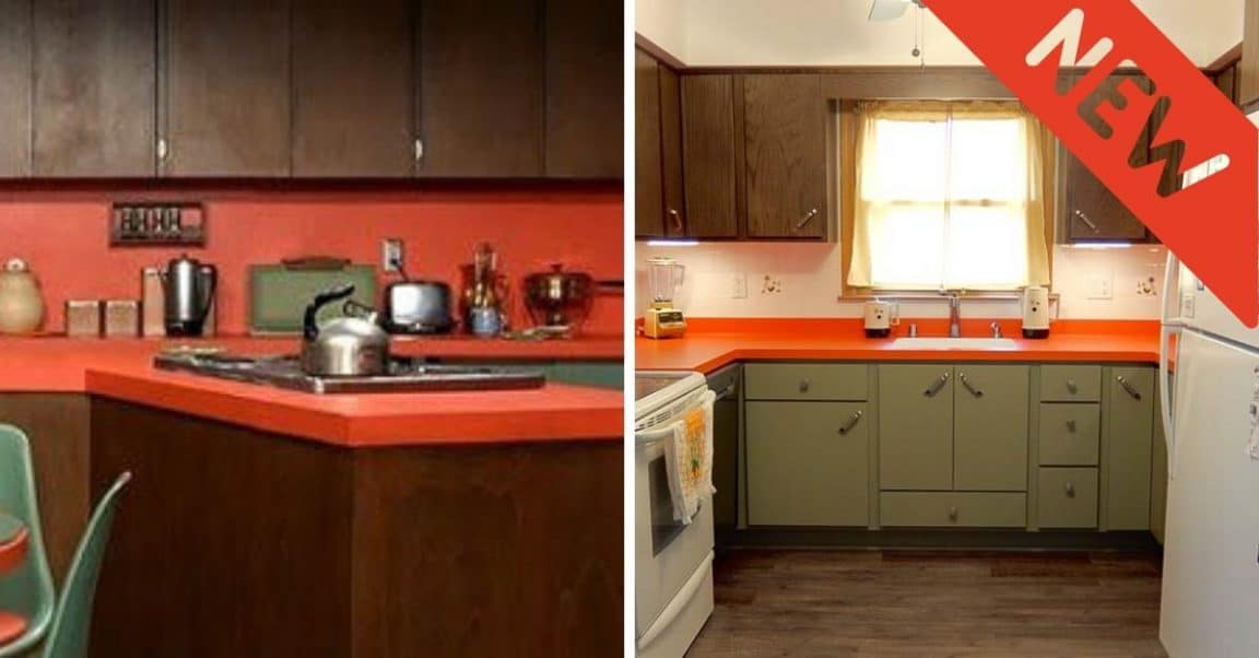 This Couple Renovated Their Kitchen To Look Just Like 'The Brady Bunch'