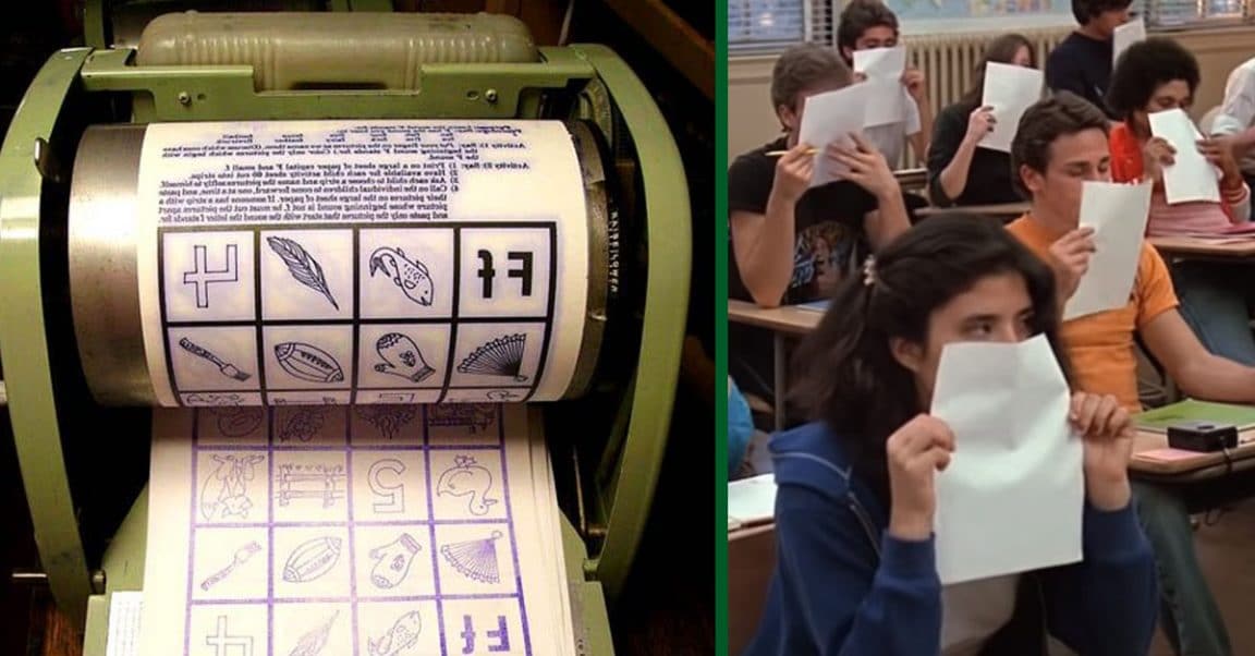 Mimeograph smell : The Classroom Chore That Smelled So Good