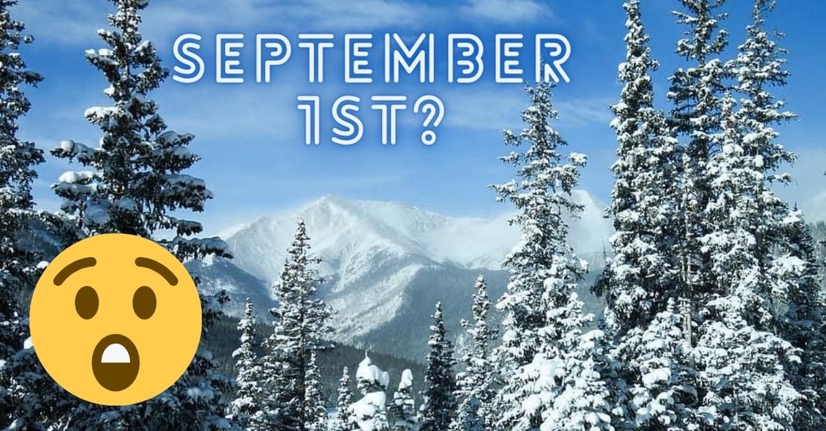 Some Parts Of Colorado Saw Snow Fall On September 1st