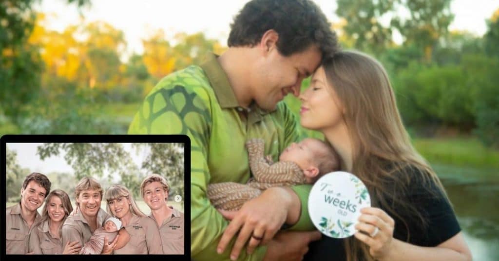 Bindi Irwin Shares Family Portrait With Late Dad Steve Holding New Baby