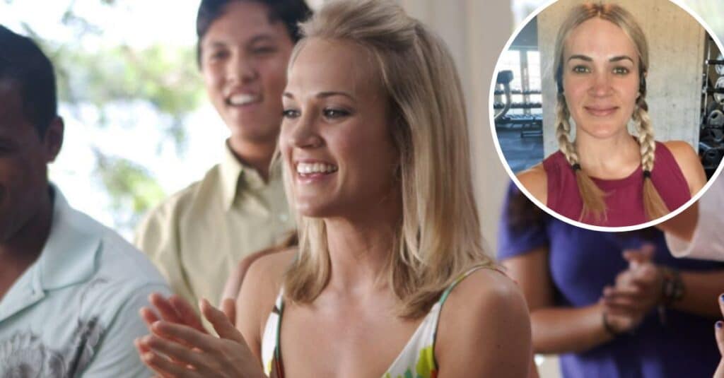 Carrie Underwood Looks Stunning Makeup-Free While Working Out