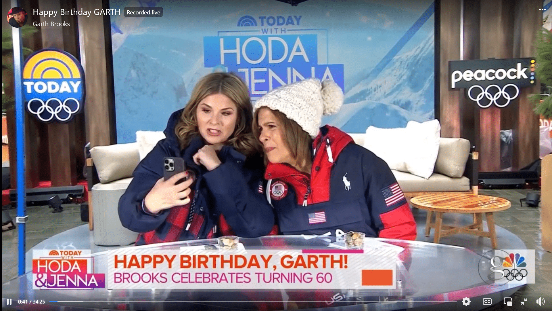 On 60th Birthday, Garth Brooks Gets Surprise Call From Hoda Kotb And ...