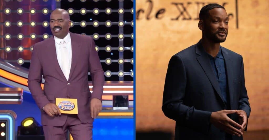 'Family Feud' Host Steve Harvey References 'Punk Move' Oscars Slap In ...