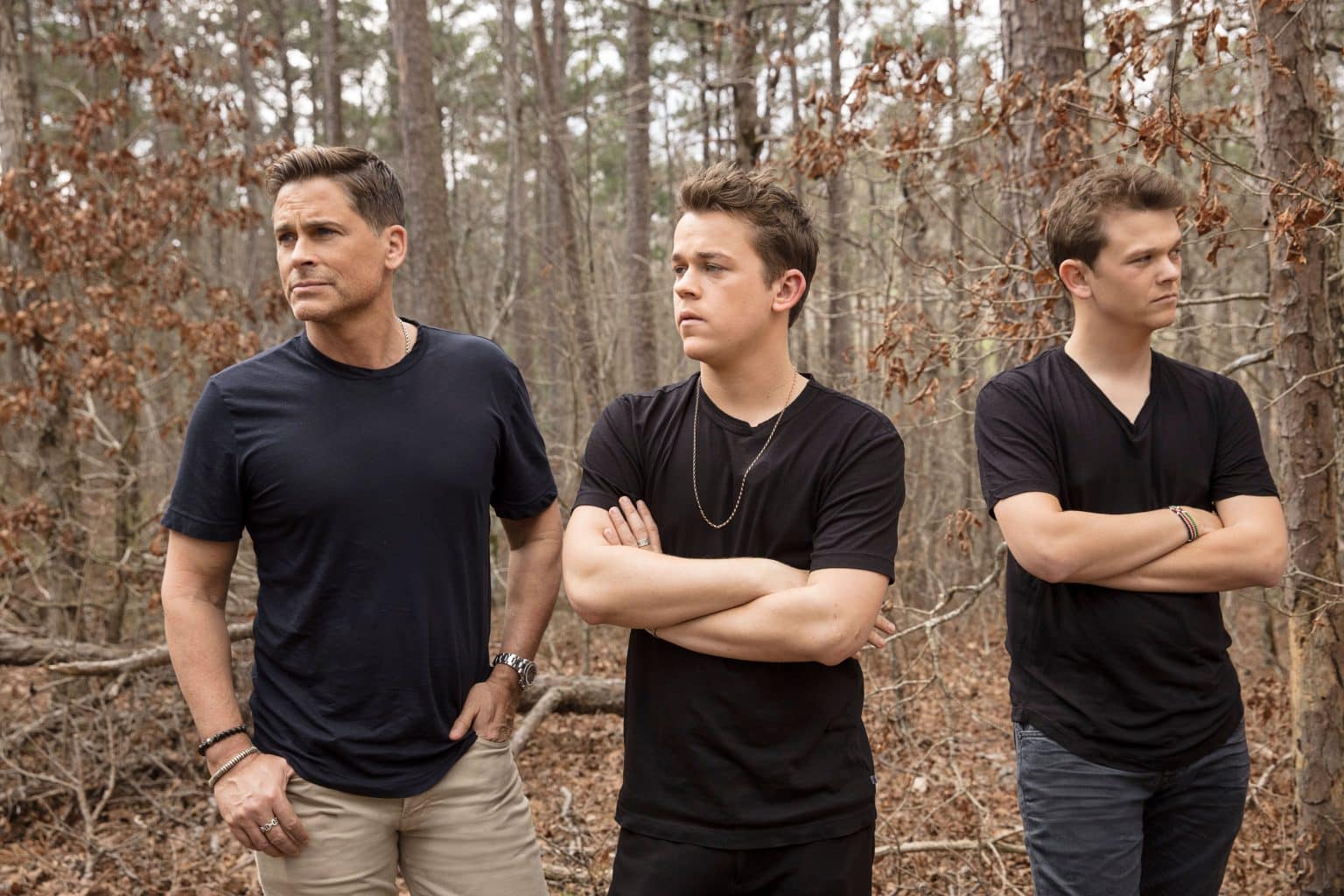 Rob Lowe And His Sons Pose Together Shirtless On A Boat