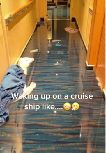 A TikTok User Shares Video Of Her Flooded Cabin While On Cruise Ship
