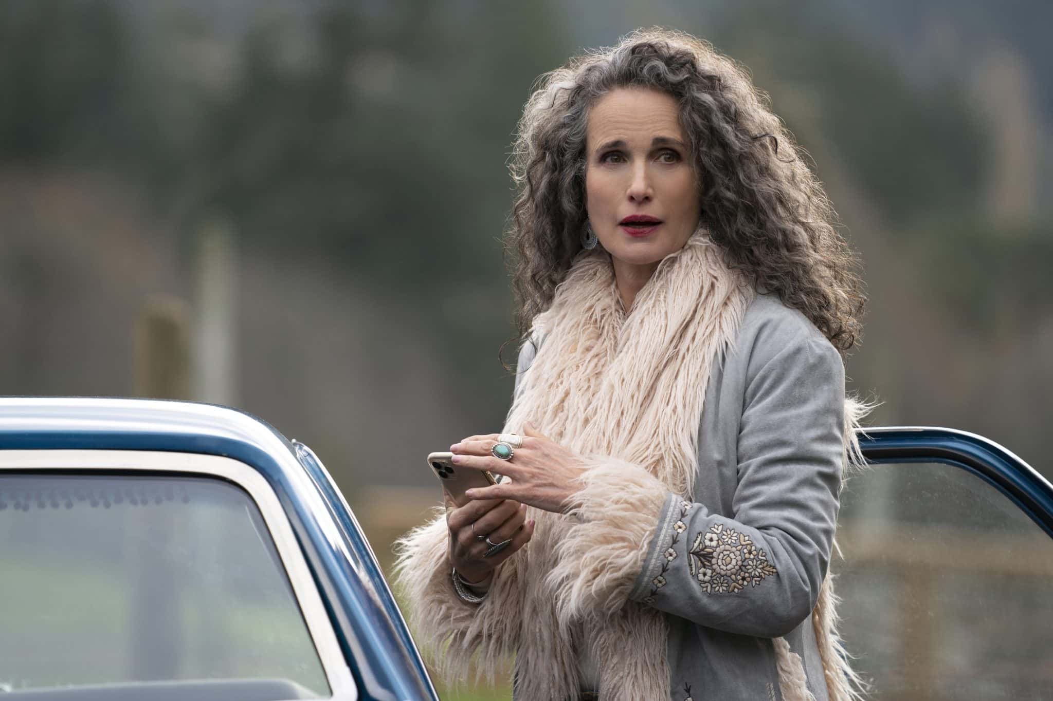 64-Year-Old Andie MacDowell Proves Gray Is Beautiful For Paris Fashion Week