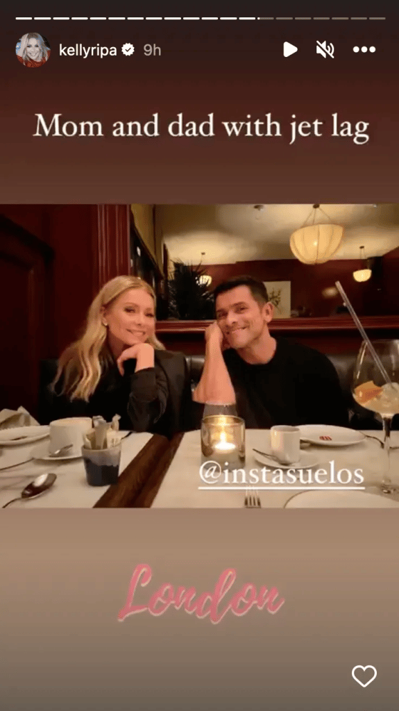 Kelly Ripa And Mark Consuelos Visit Lola As She Studies Abroad In London