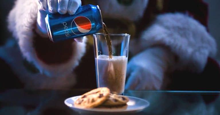 Pepsi Says To Leave Santa A Glass Of Milk—Mixed With Soda
