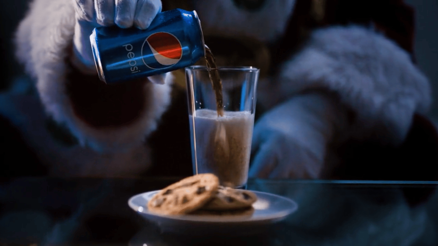 Pepsi Says To Leave Santa A Glass Of Milk—Mixed With Soda