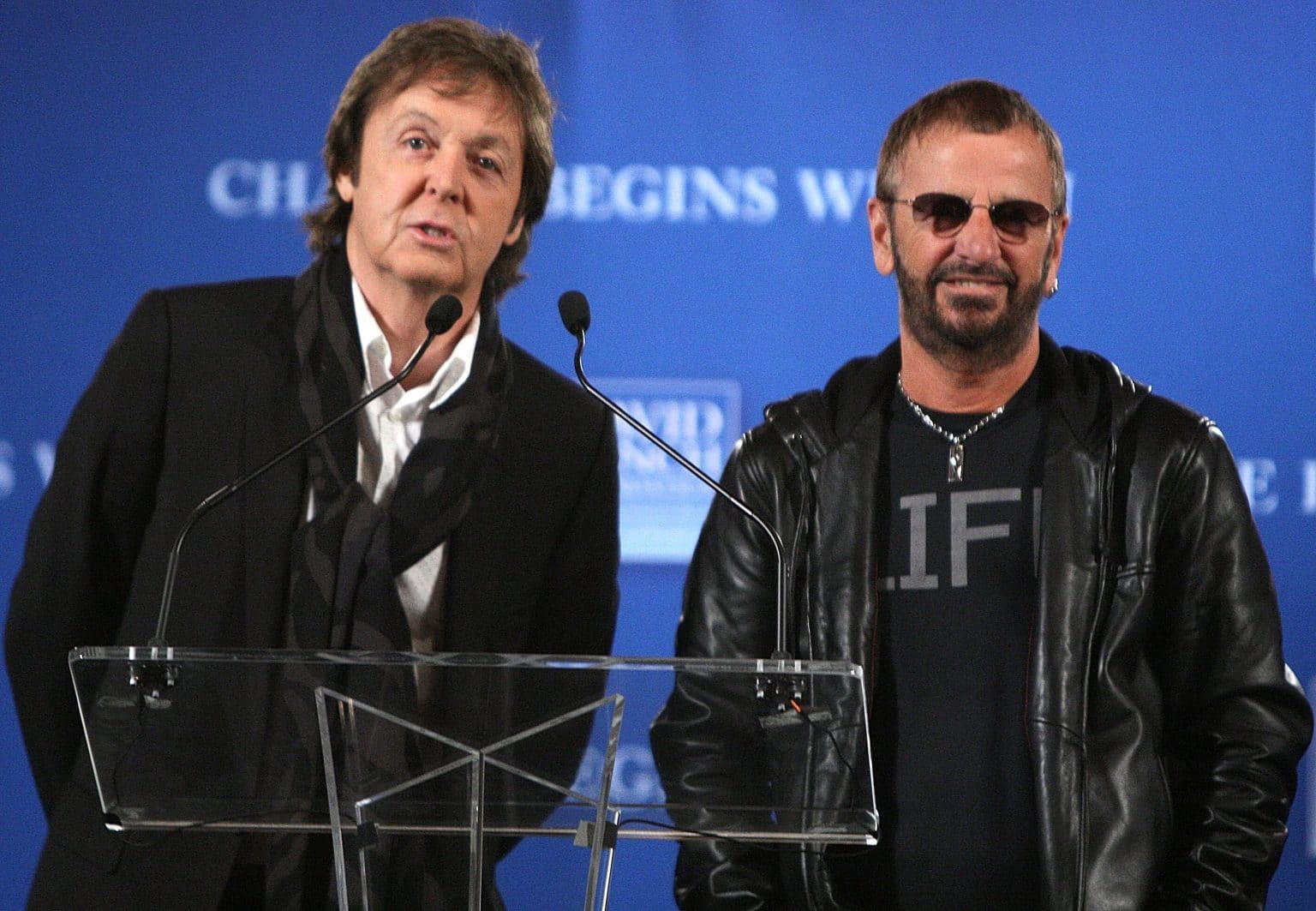 WATCH: Ringo Starr And Paul McCartney Reunite At Rollerskating Party