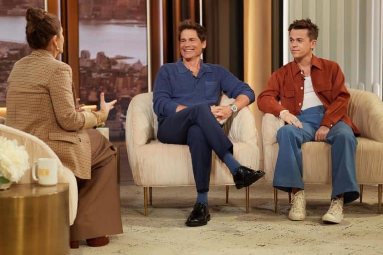 Rob Lowe Surprises Son John With 5-Year Sobriety Chip On Talk Show ...