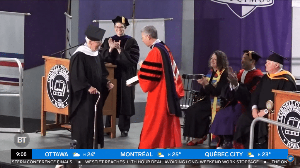 101-Year-Old WWII Veteran Walks At Graduation 80 Years After Missing ...