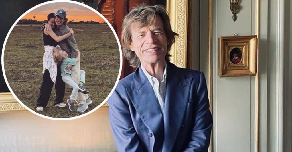 Mick Jagger Gets A Sweet Hug From His 6-Year-Old Son As He Turns 80 ...