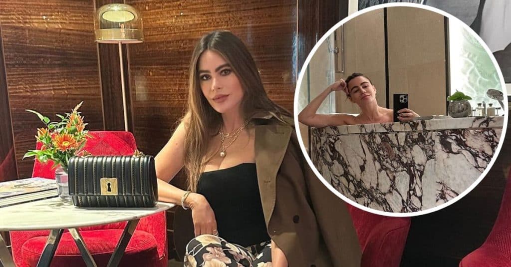 Sofia Vergara Shares Bare Face Mirror Selfie From Her Bathtub Doyouremember