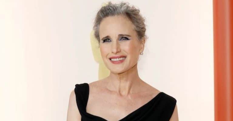 Andie MacDowell Matches Her Hair Color With Figure-Hugging Dress ...