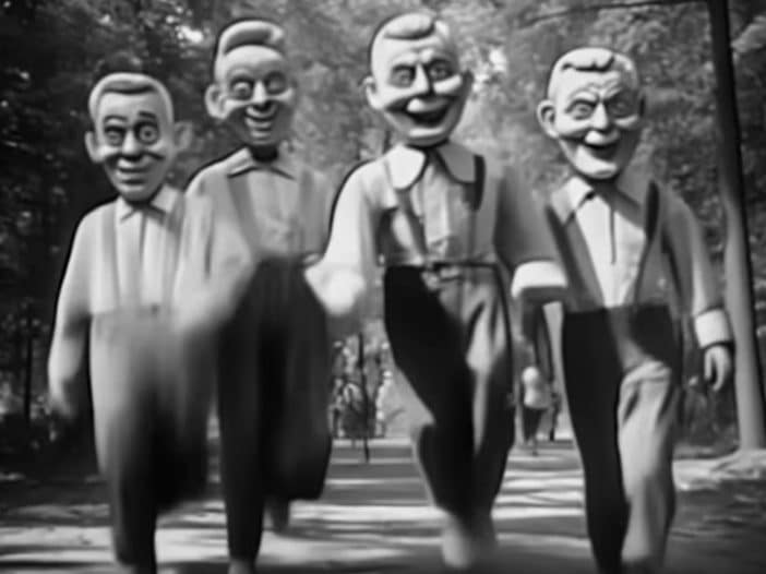 AI-Generated ‘50s Theme Park Where Visitors Are Chased By Giant Puppets ...