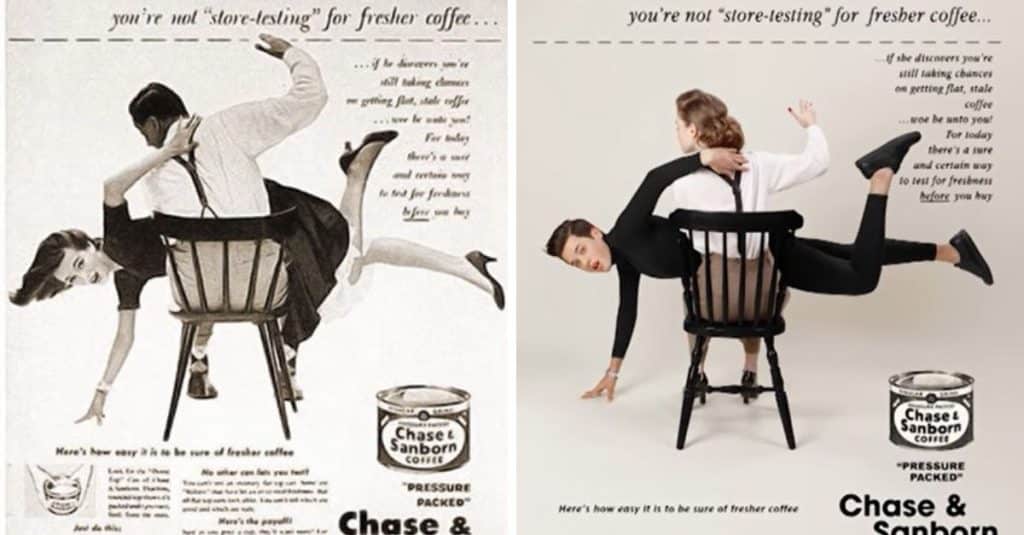 Photographer Reshoots Ads From 1950s: How Times Have Changed