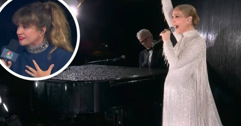 Kelly Clarkson Tearful And Speechless After Celine Dion's Performance ...