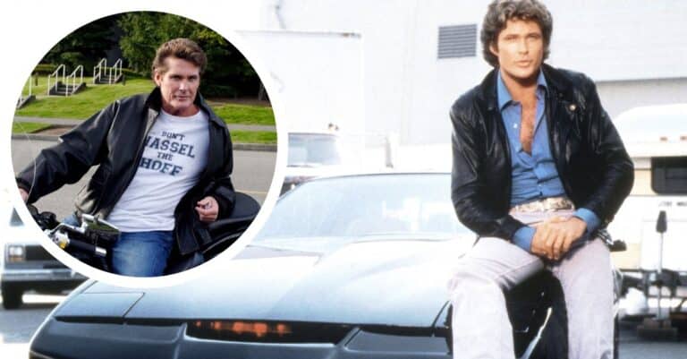 David Hasselhoff Breaks Out 'Knight Rider' Leather Jacket And KITT For ...