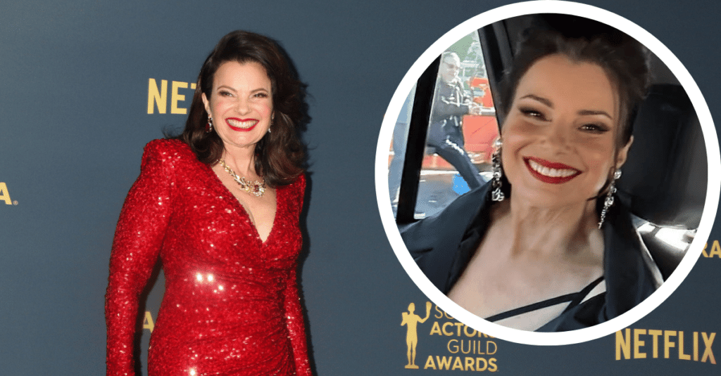 Fran Drescher Channels 'The Nanny' In Bold Bustier Gown