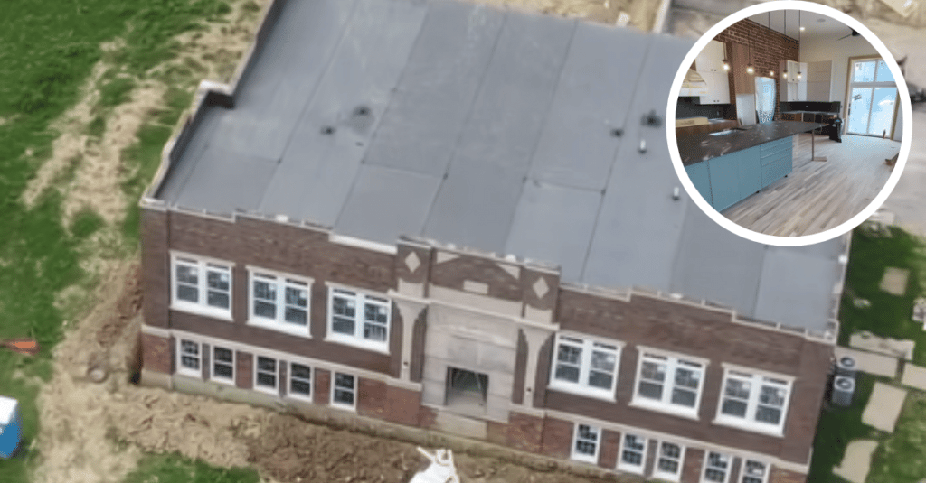 Couple Turns 1910s School House Into A Modern Home