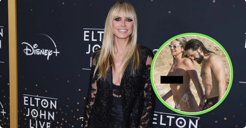 Heidi Klum Enjoys Topless Beach Day With Husband Tom Kaulitz