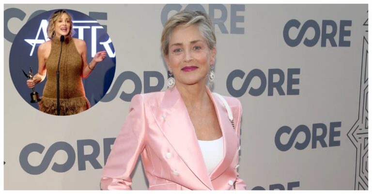 Sharon Stone Wows Fans With Ageless Look at ASTRA Awards